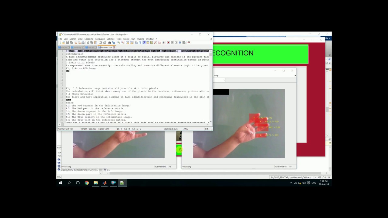 Real Time Hand Gesture Recognition - YouTube