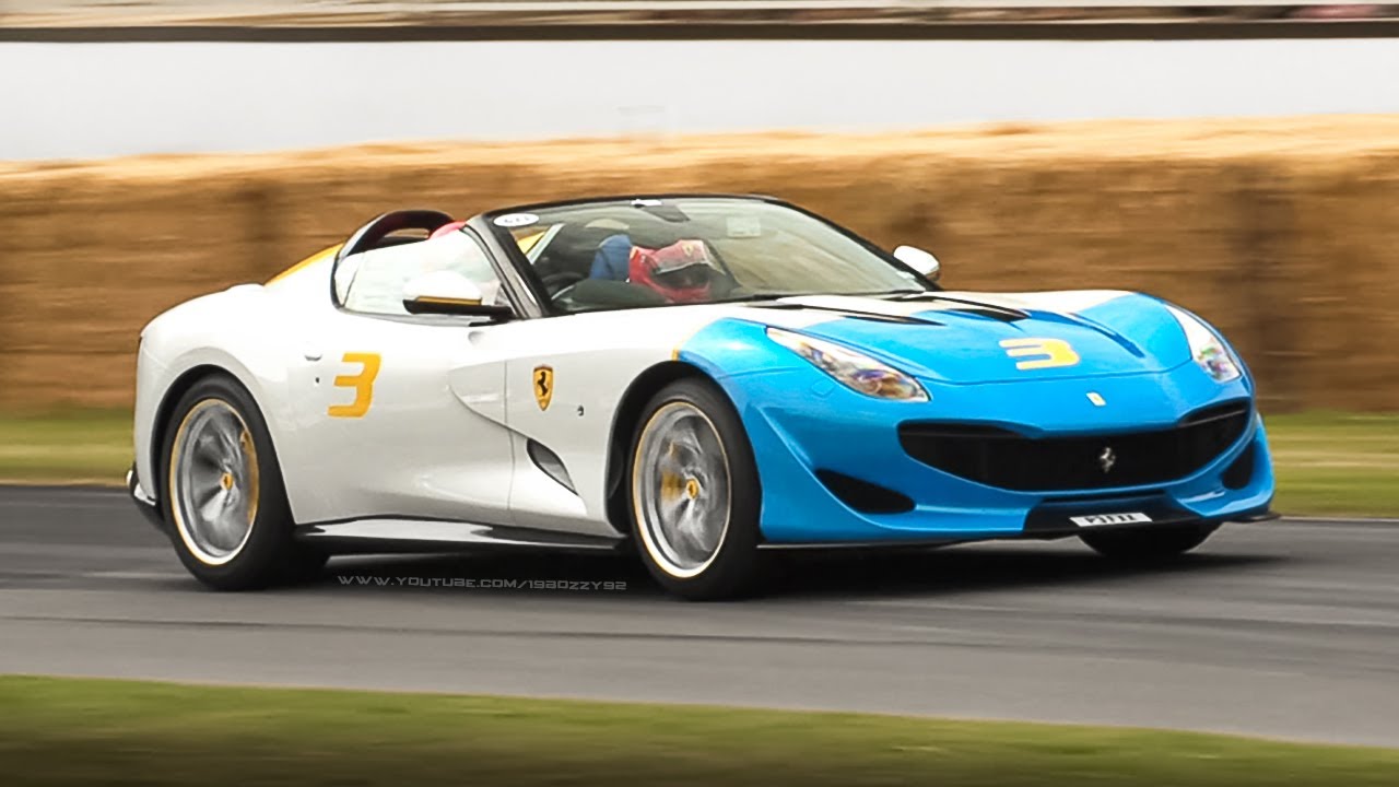 780HP Ferrari SP3JC: Accelerations & 6.3L V12 Engine Sound! - YouTube