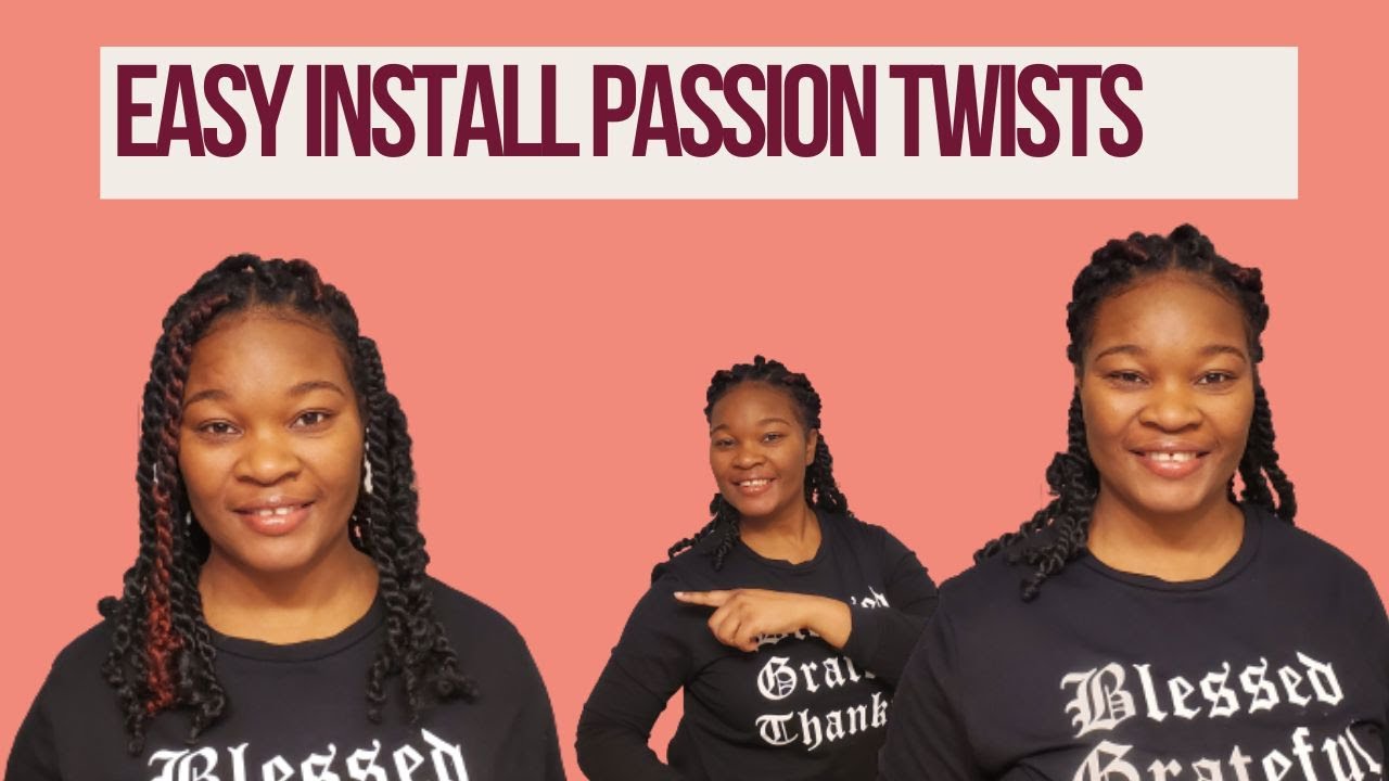Easy-Detailed Passion Twists Install/DIY Hairstyle - YouTube