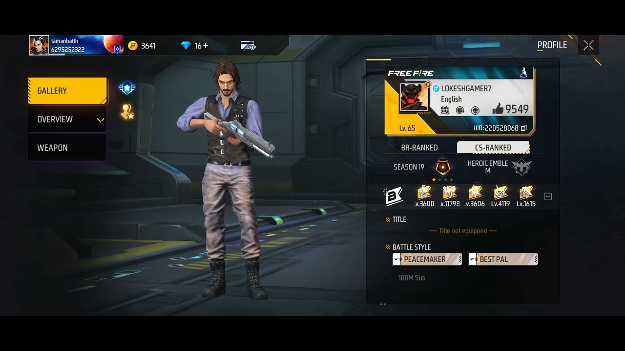 lokesh gamer and nitin ff uid - YouTube