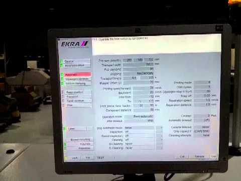 Ekra X4 Printer Semi-Auto Print Mode Demonstration - YouTube