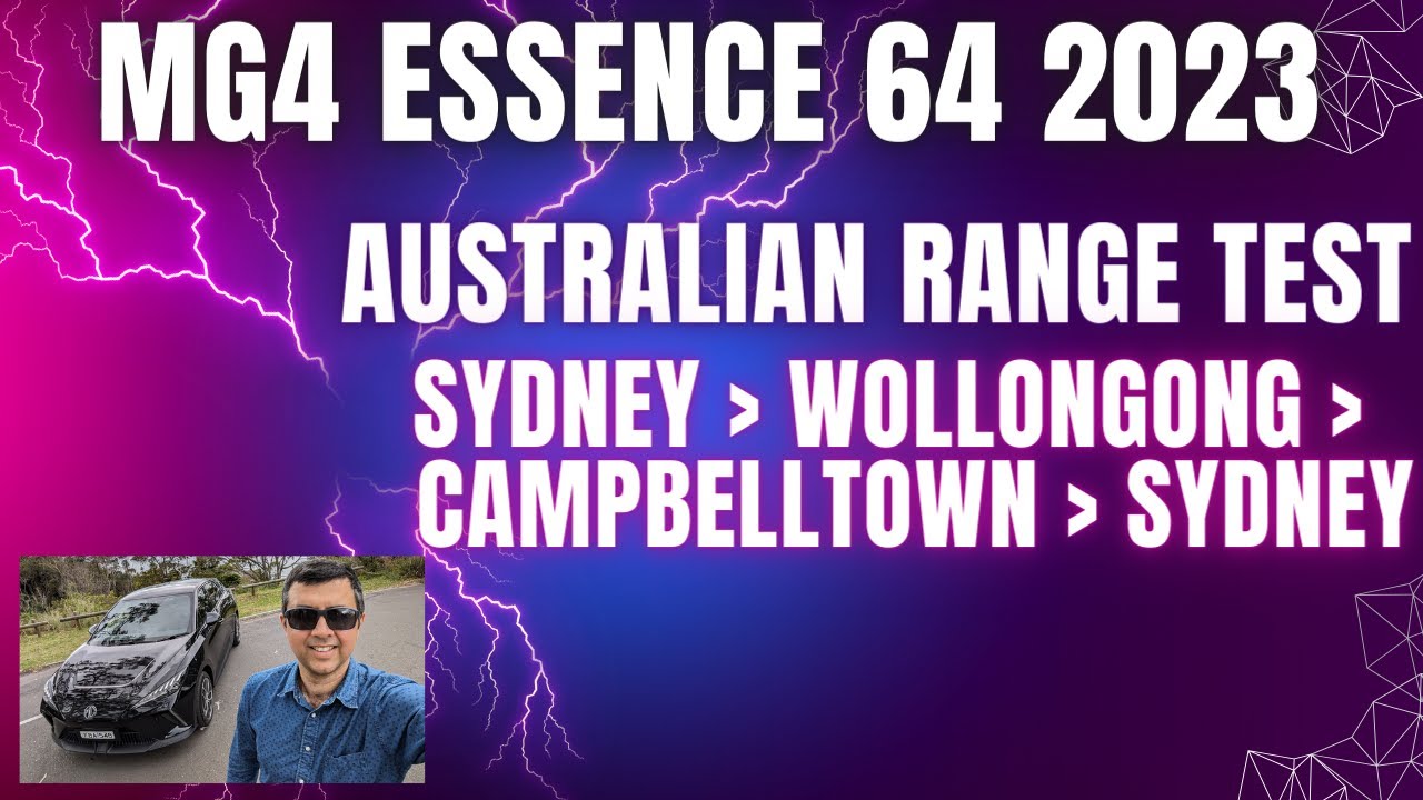 Australian Range test - MG4 Essence 64 (2023) Efficiency drive - YouTube