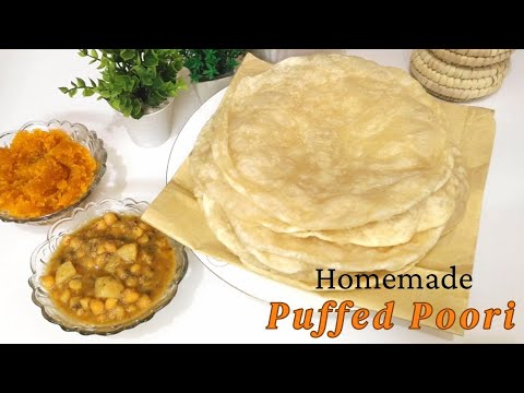 Homemade Puffed Poori | Easy & Best Recipe to Make Poori at Home by ...