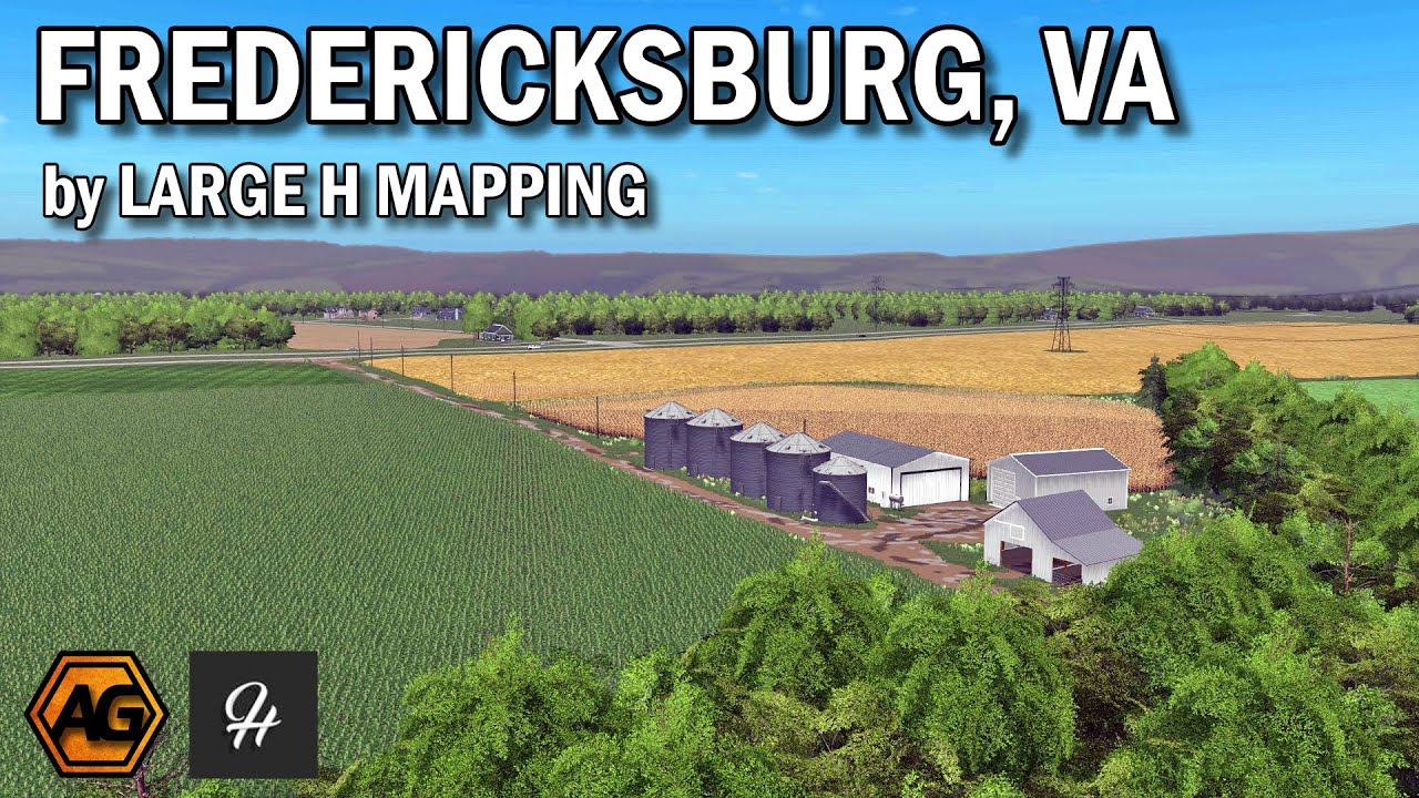 Fredericksburg Virginia - a new map by Large H Mapping - FS19 - YouTube