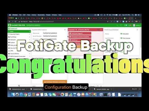FortiGate” How to Backup and Restore the configuration - YouTube