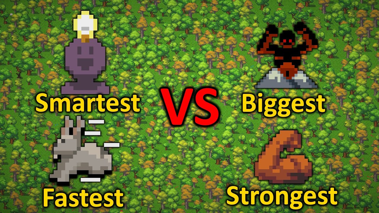 Strongest VS Fastest VS Biggest VS Smartest - Worldbox - YouTube