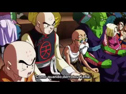 Dragon Ball super - Goku solta kamehameha contra Jiren
