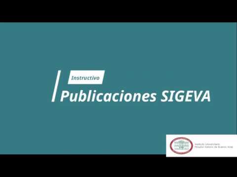 Instructivo básico para SIGEVA