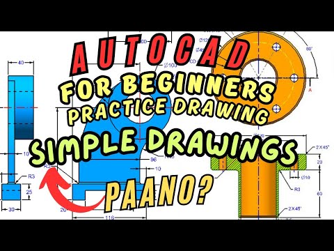IMPORTANT SIMPLE PRACTICE DRAWING FOR BEGINNERS IN AUTOCAD. - YouTube