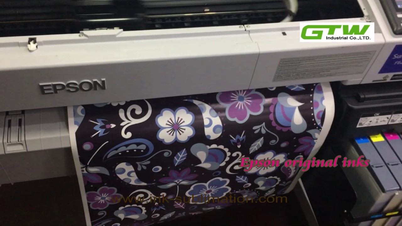 How to use 120gsm paper for colorful textiles printing by Epson F6200 ...