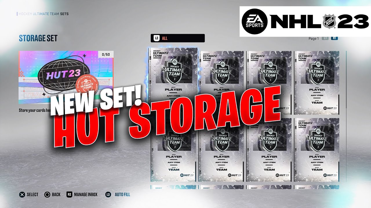 NEW NHL 23 HUT STORAGE SET! | LATEST CONTENT - YouTube