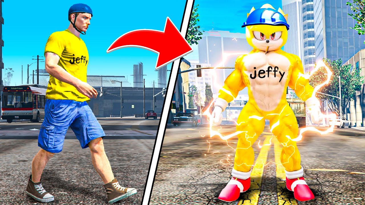 Jeffy Becomes SUPER SONIC in GTA 5! - YouTube