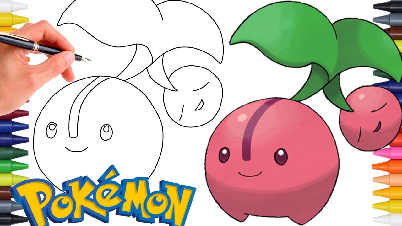 Comment Dessiner LE POKÉMON CERIBOU (Cherubi) #420 | GÉNÉRATION 4 - YouTube