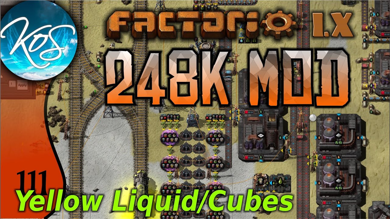 Factorio 248k Mod 111 - YELLOW CUBES!! - Tips & Tricks - YouTube