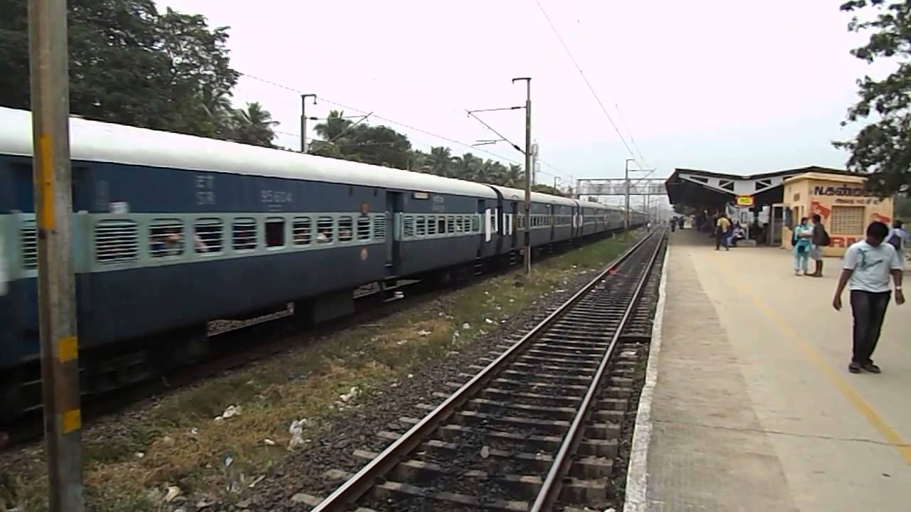 Chennai Thirupathi Express with Twin RPM WAP-1's !!!! - YouTube