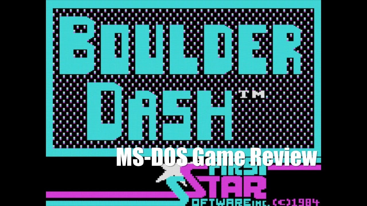Boulder Dash - 1984 - MS-DOS Game Review - YouTube