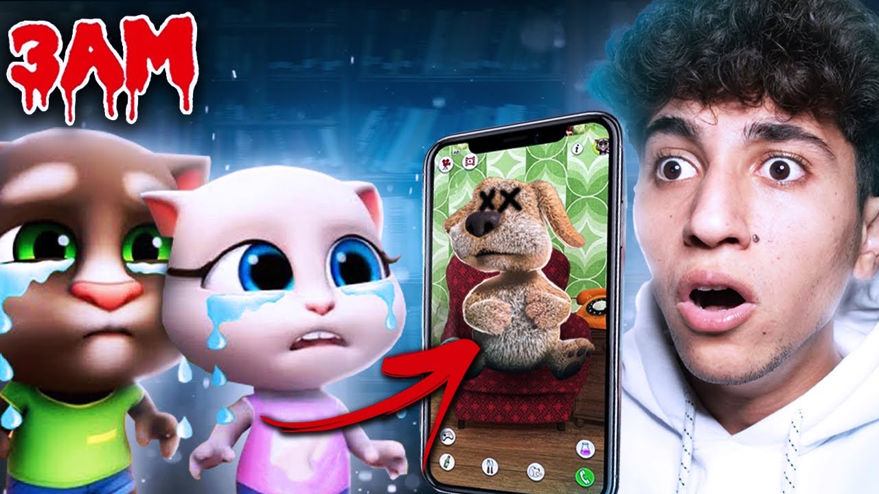 *TALKİNG BEN ÖLDÜ* MY TALKİNG TOM VE ANGELA AĞLIYOR !! (Gece 3’te Sakın ...