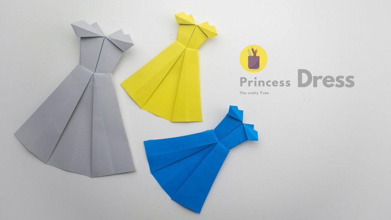 Easy And Beautiful Princess Dress | Paper Craft | DIY - YouTube