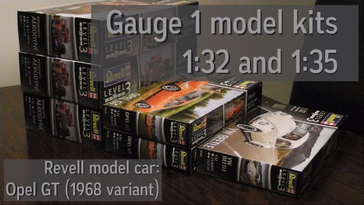 Gauge 1 model kits 1:32 and 1:35 - unboxing and kit review of Revell ...