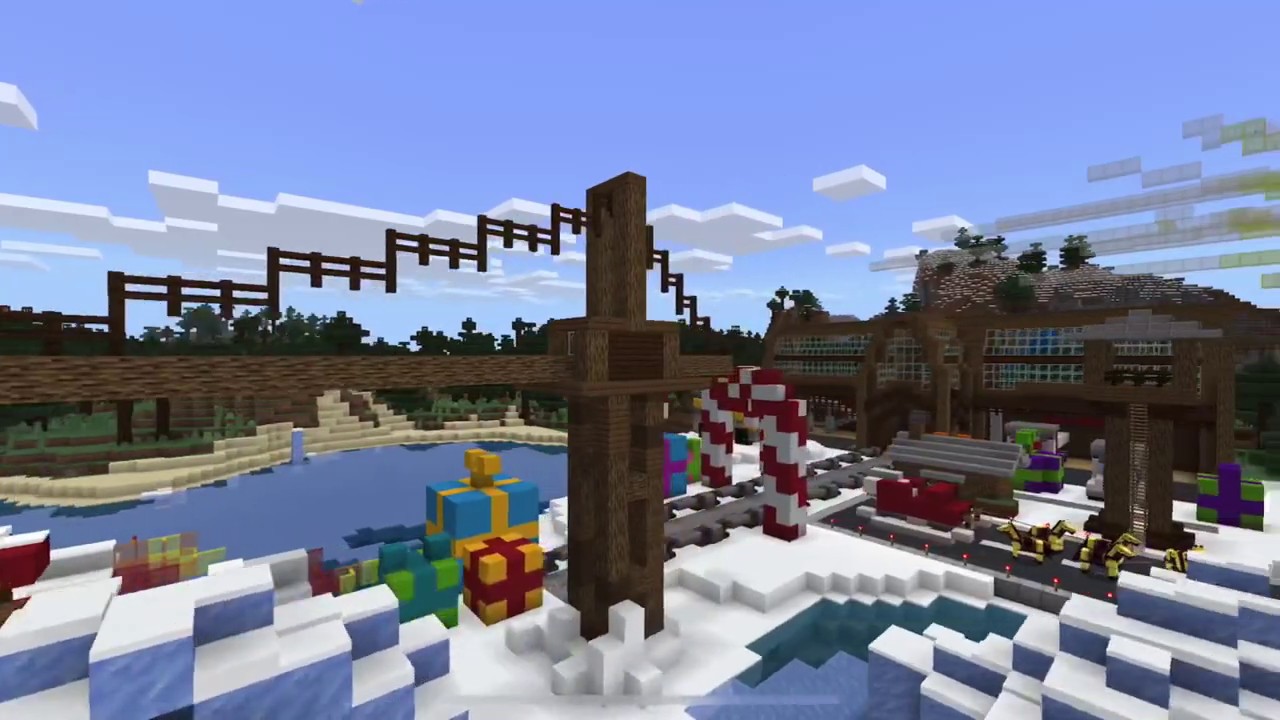 AWESOME Minecraft Christmas build!! - YouTube