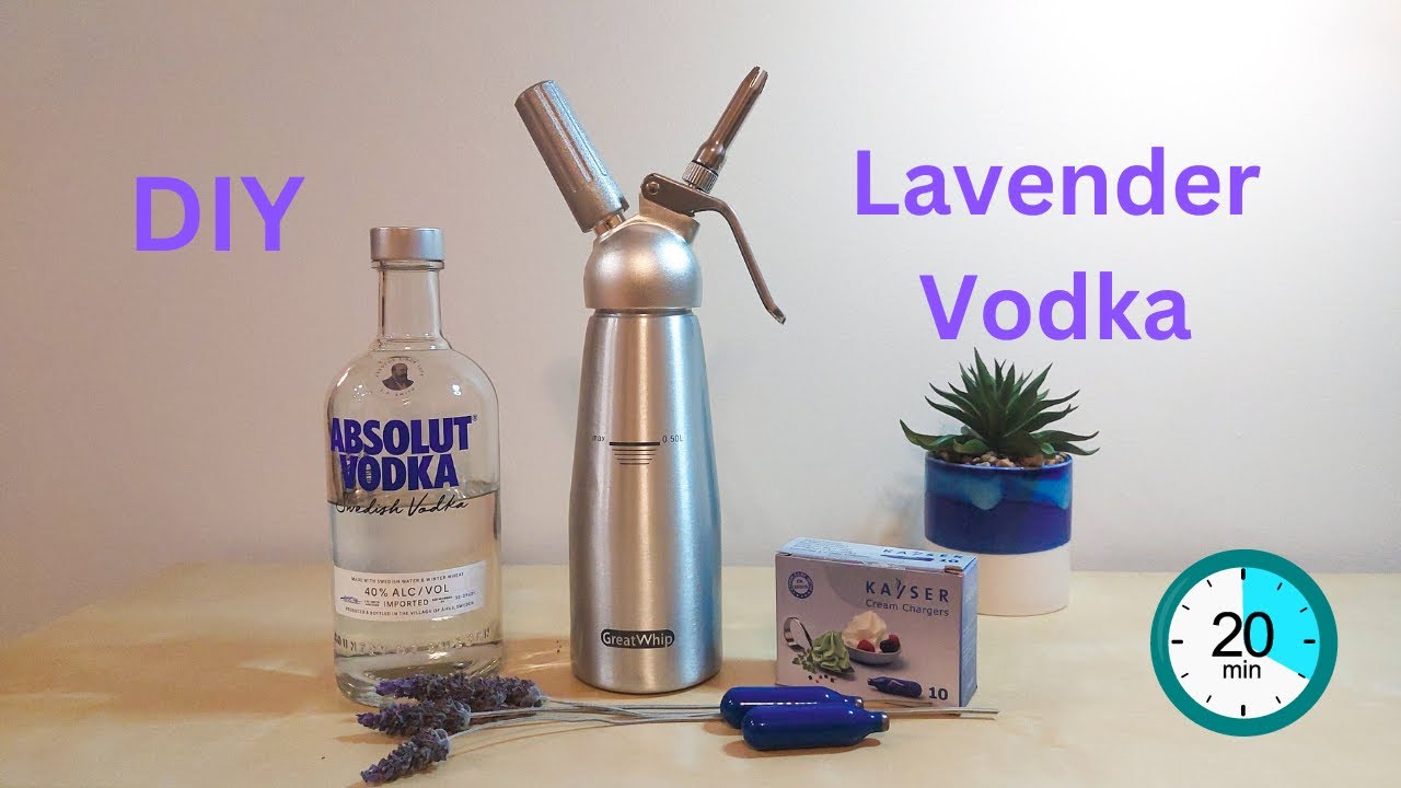 How to make Lavender Vodka- Flash Infusions - YouTube