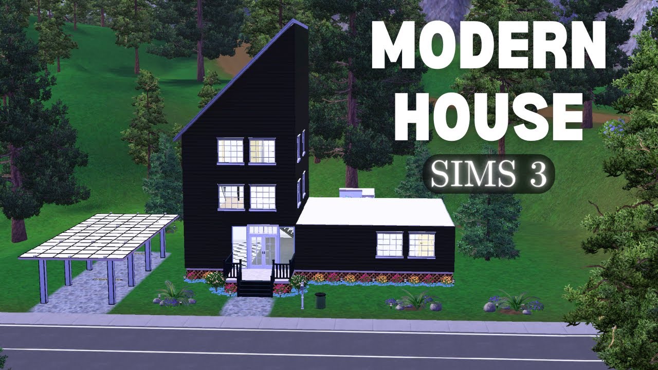 How To Build A Modern House in Sims 3 | Hidden Springs | Speed Build ...