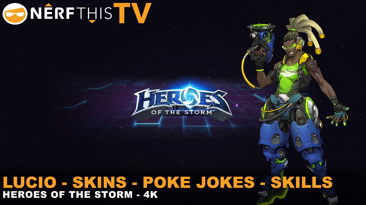 ♠ HOTS | Lucio | Skills | Skins | Poke Jokes - YouTube