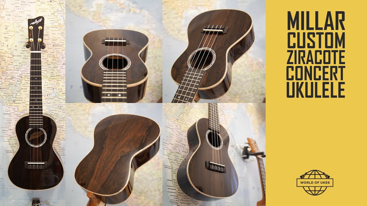 Millar Custom Ziracote Concert Ukulele Demo - YouTube