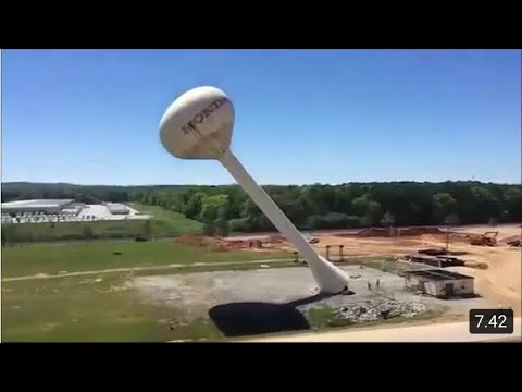 Water Towers collapsing compilation - YouTube