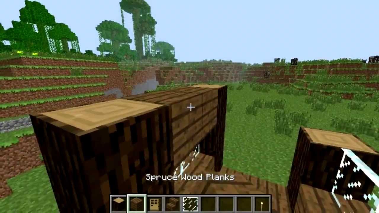 Minecraft Let's Build Hunters Cabin - YouTube