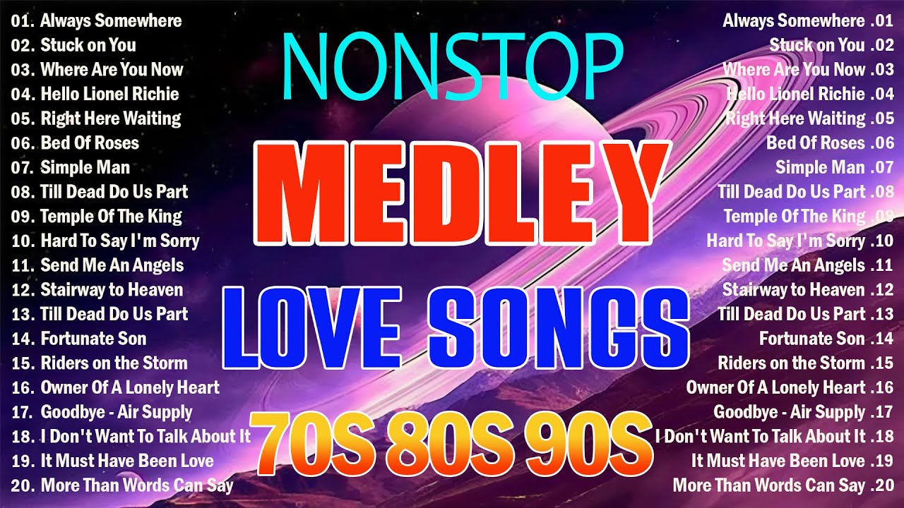 Best Nonstop Slow Rock Love Songs 70's 80's 90's 🎁 Greatest Hits Slow ...