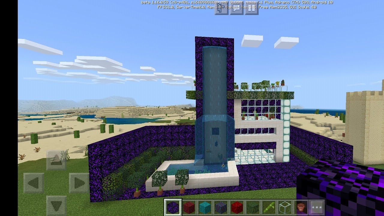 Minecraft Obsidian Mansion