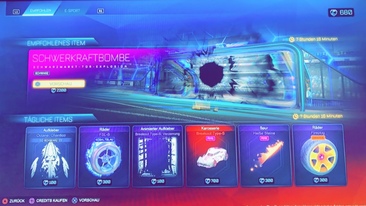 Rocket League Shop vom 24.6-25.6!Breakout Type-S im Shop!Rocket League ...