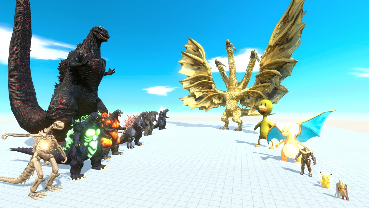 Godzilla Evolution Team VS Yellow Team - Godzilla Best Fight - YouTube