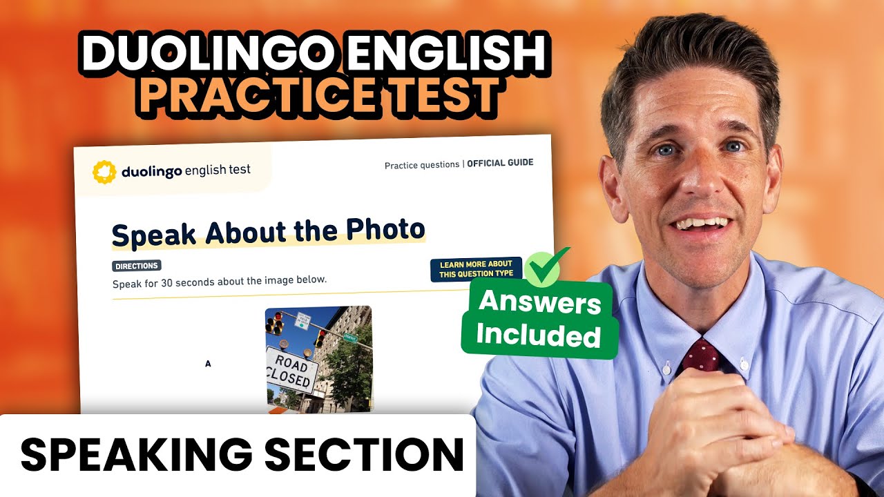Duolingo English Test - Speaking Section Practice Test - YouTube