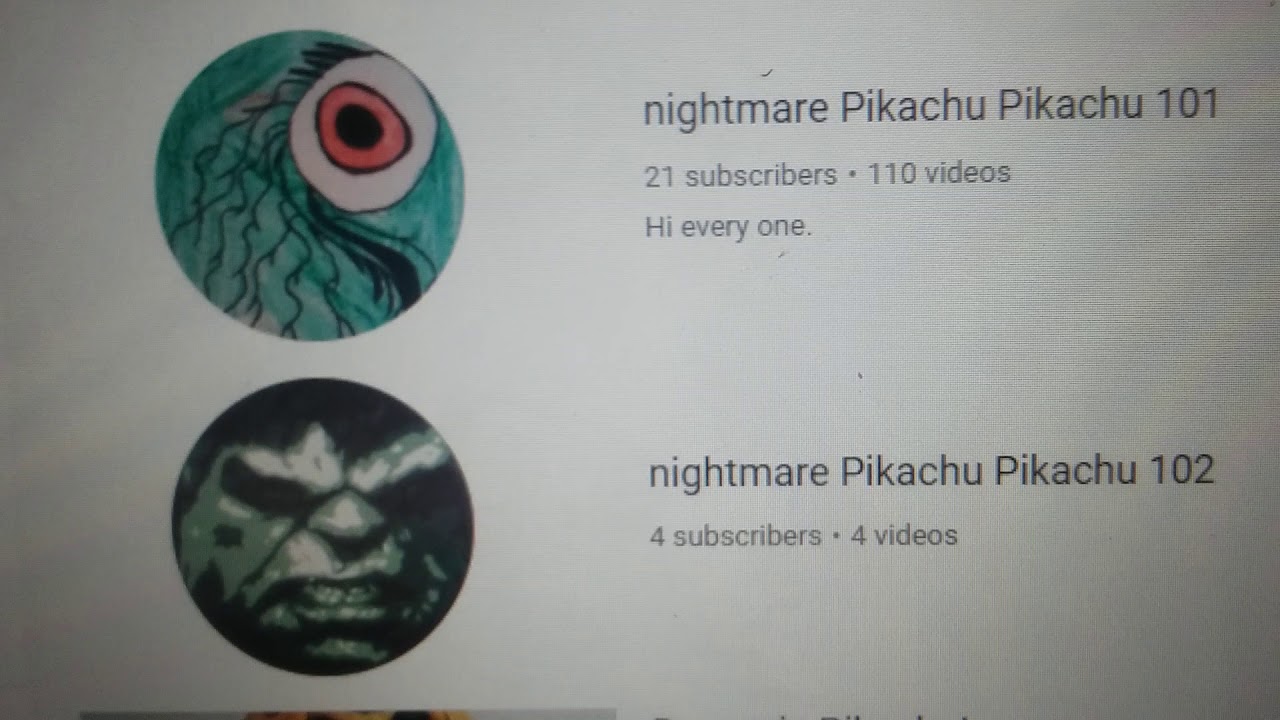 Nightmare Pikachu Pikachu - YouTube