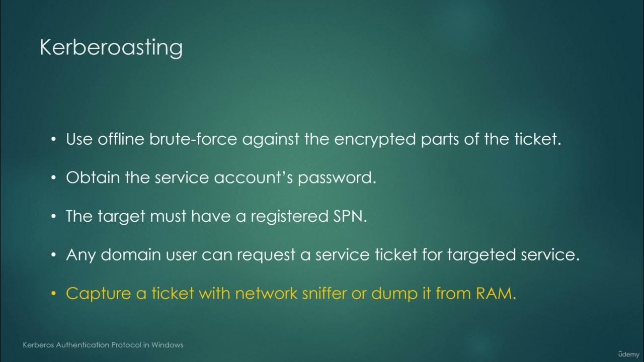 (51) Kerberoasting - YouTube