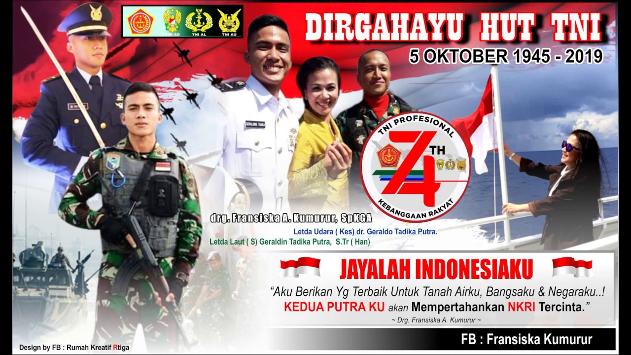 HUT TNI ke 74 - drg. Fransiska A. Kumurur - YouTube