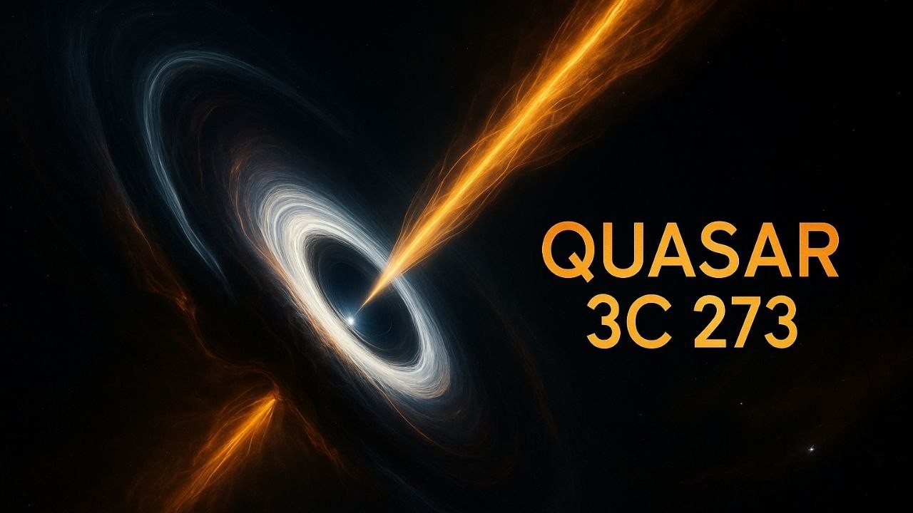 3C 273 — the first quasar ever seen from Earth. And still the brightest ...