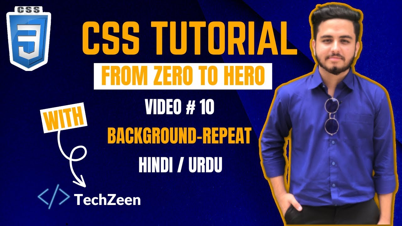 Css Tutorial How To Use Background Repeat Property In Csss Background Repeat In Css Youtube
