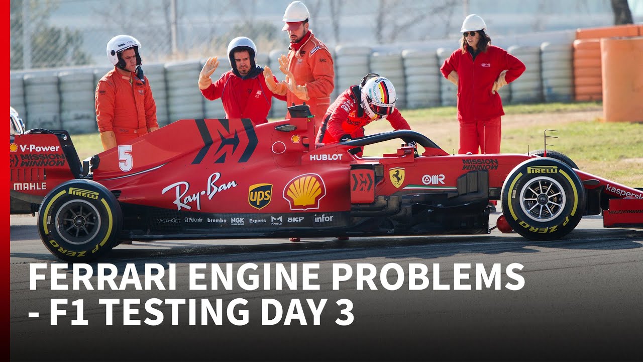 Ferrari stops on track - F1 2020 testing - DAY 3 | The Rundown - YouTube