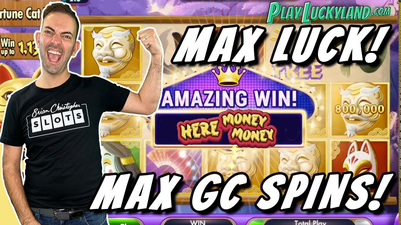 MAX Luck & MAX GC Spins! 😻 Here Money Money LuckyLandSlots.com - YouTube
