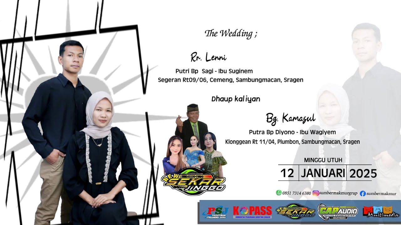 LIVE PERNIKAHAN Rr. LENNI & Bg. KAMASUL // CS " SEKAR JINGGO " // CAP ...