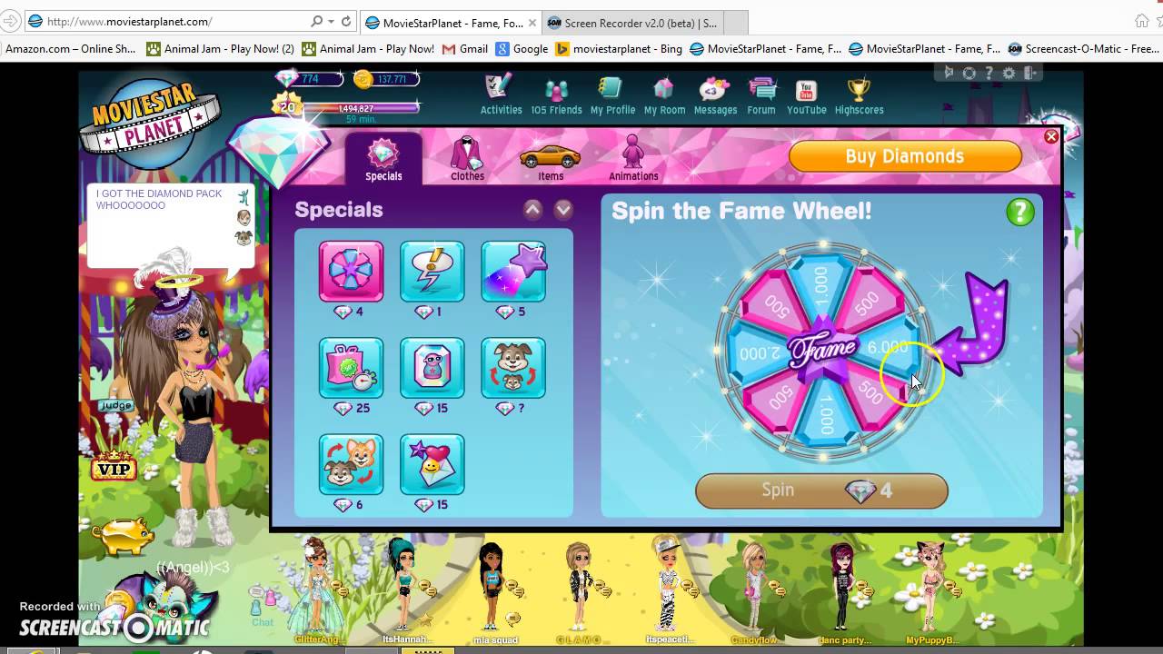 lvl 20 and i got the diamond pack!on msp - YouTube