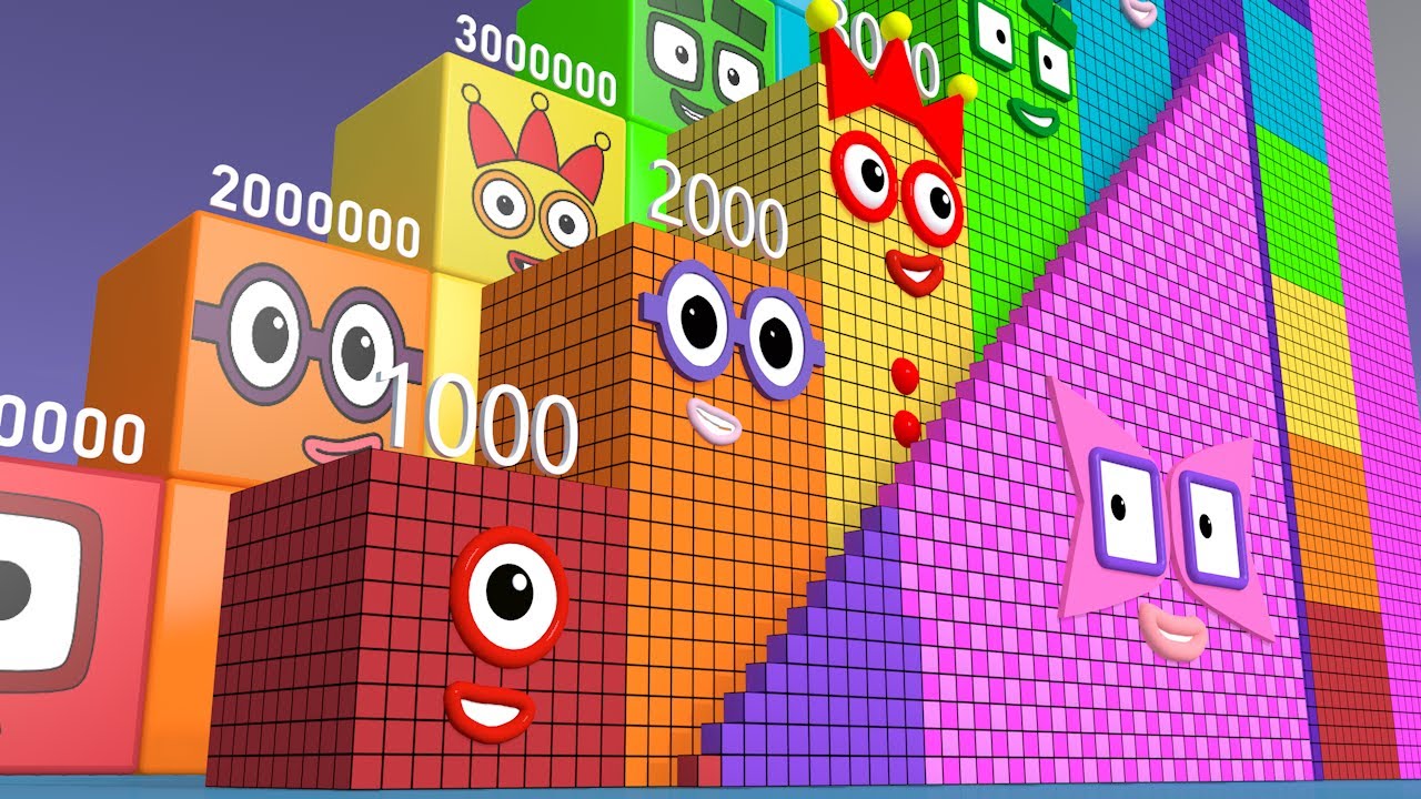 Looking for Numberblocks Step Squad 861 to 8,000 to 10,000,000 BIGGEST ...