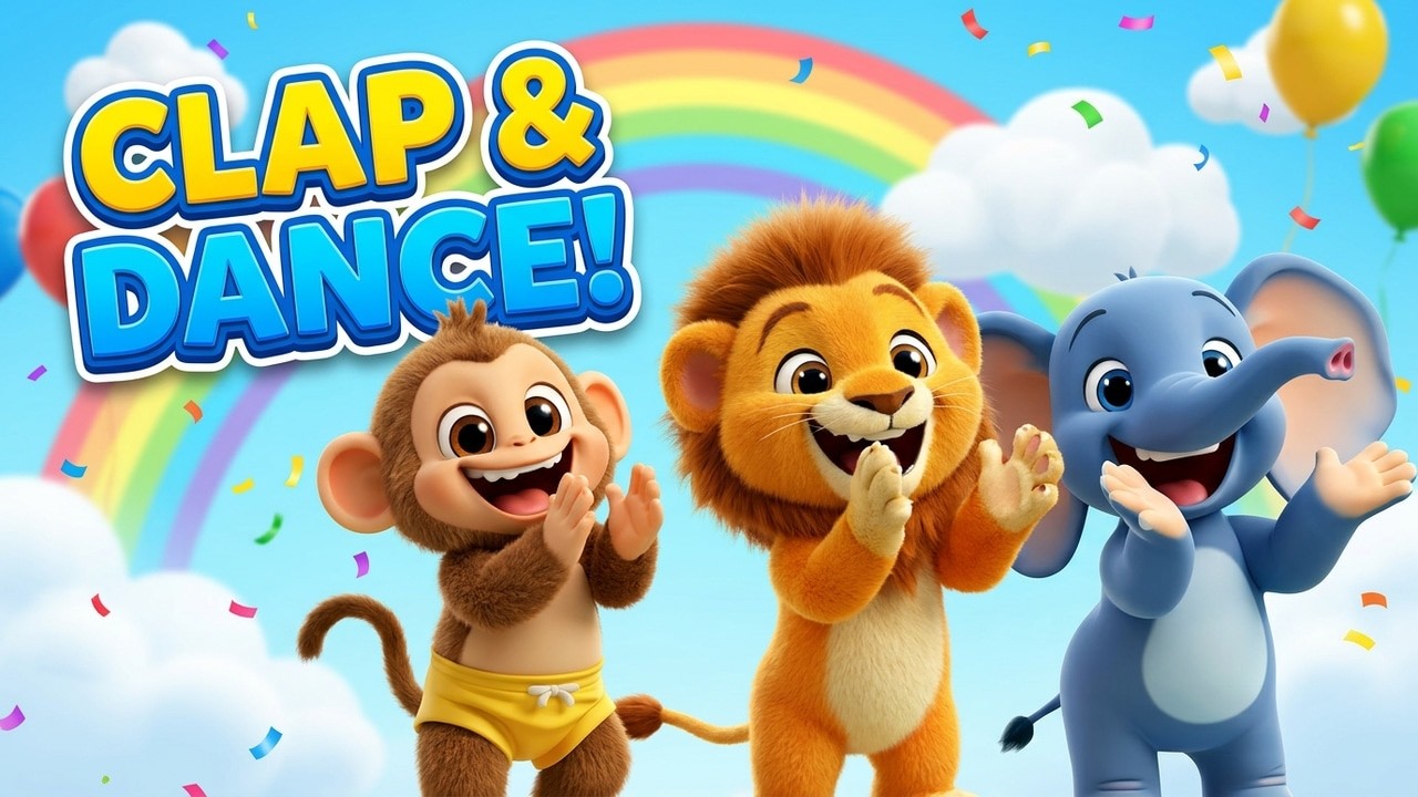 Animal Clap Song for Kids Fun Nursery Rhymes & Baby Music - YouTube