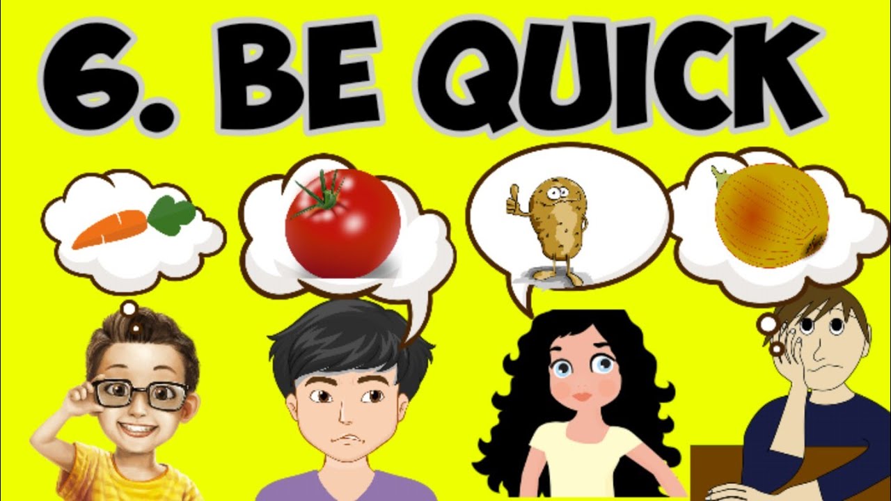 Be Quick | 2.6 be quick | 1st standard be quick poem | vegetable poem ...