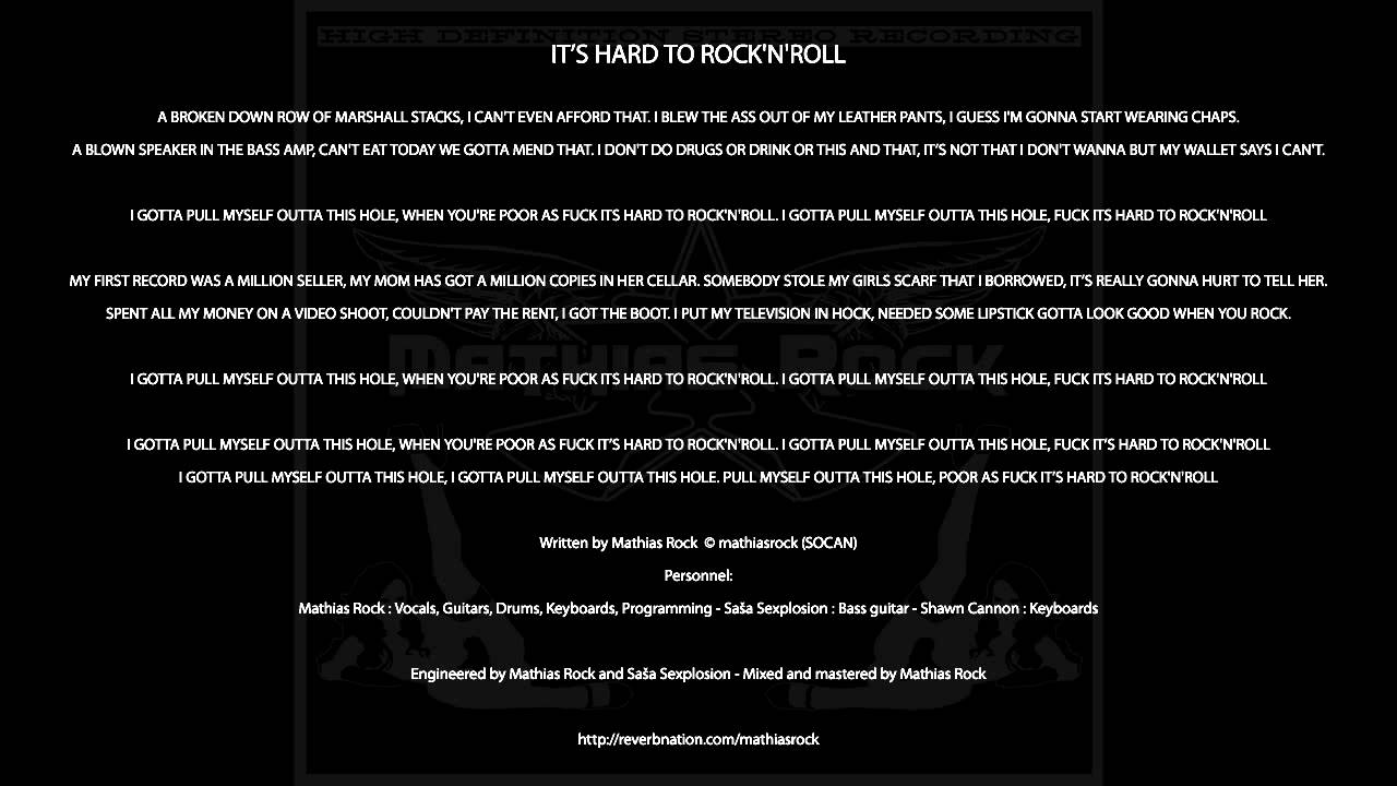 Mathias Rock - It's Hard to Rock'n'Roll.avi - YouTube