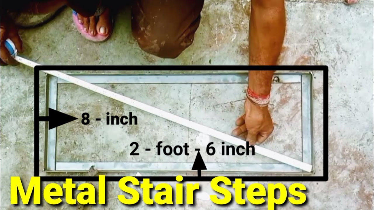 How To make Metal Stairs Steps | iron stair steps Keiser banae. - YouTube