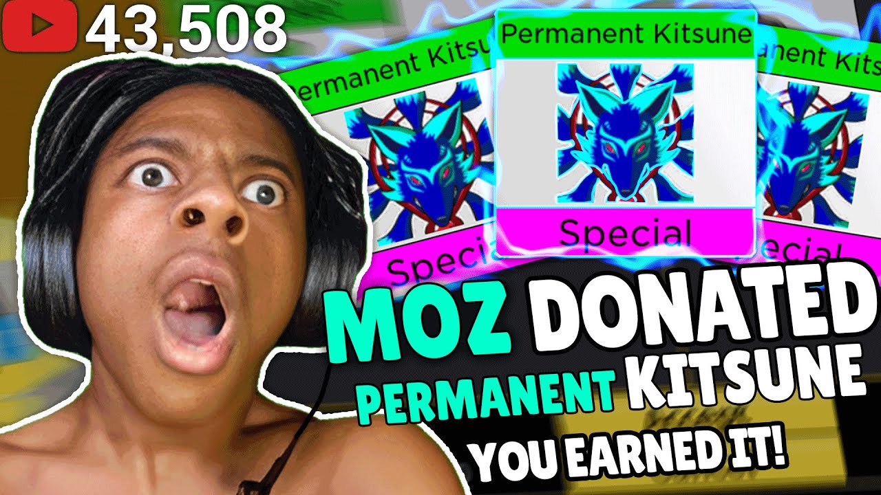 I Donated Streamers PERMANENT KITSUNE In BLOX FRUIT - Roblox - YouTube